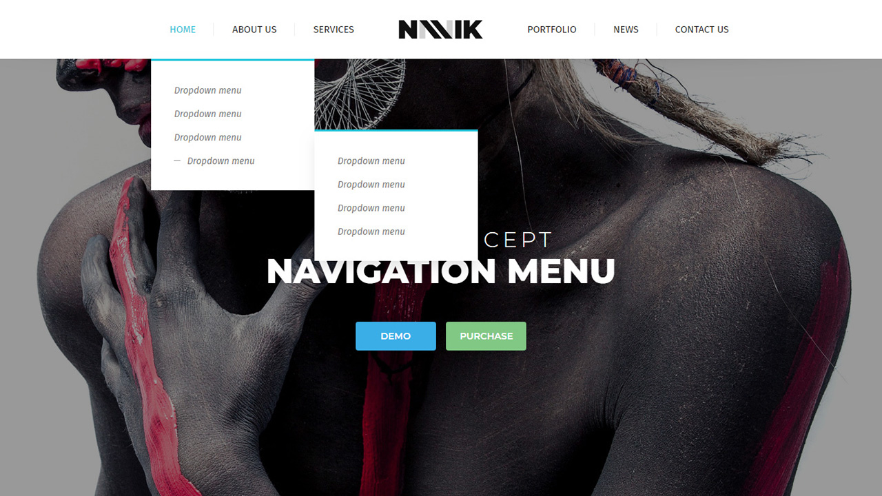 Navik - Responsive Header Navigation Menu by pophonic | CodeCanyon