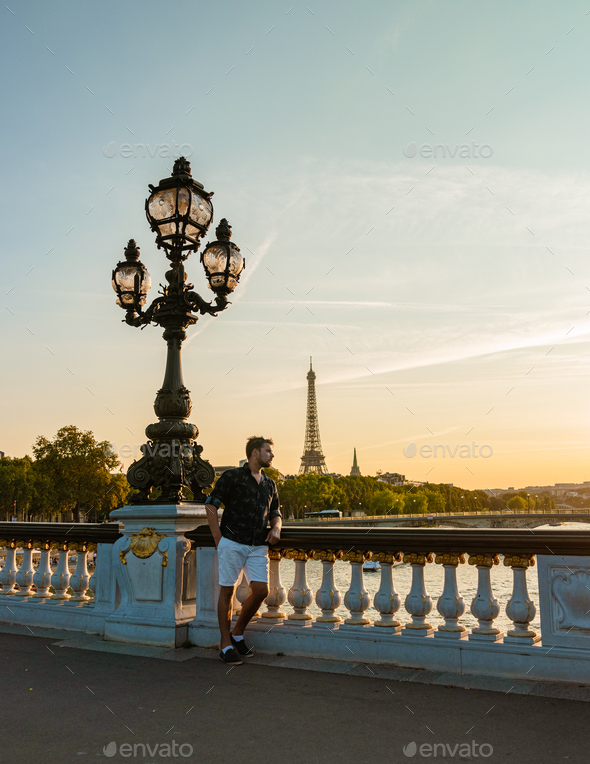 Alexander bridge Paris, view on the famous landmark Alexander III ...