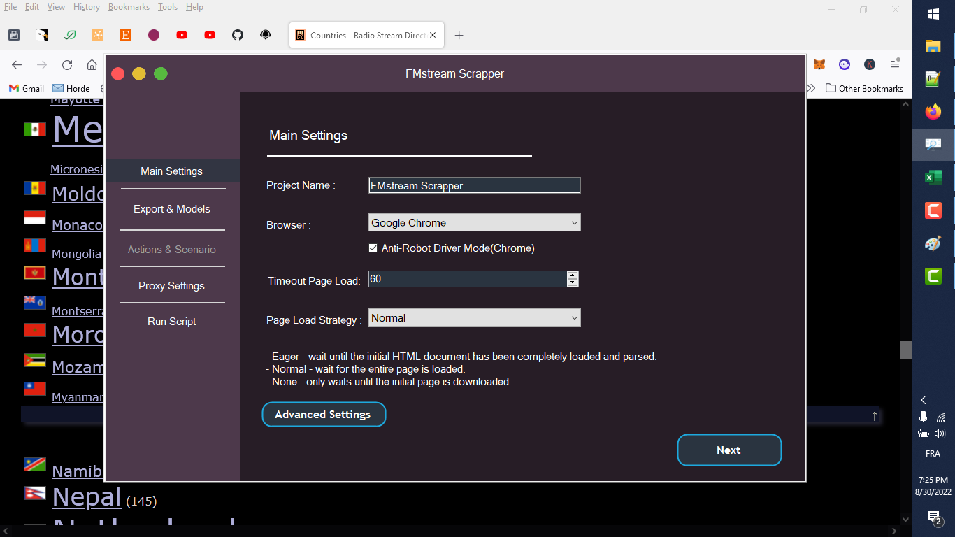 FMstream.org Scraper : Radio Stations Extraction by BelkaScrapper | CodeCanyon