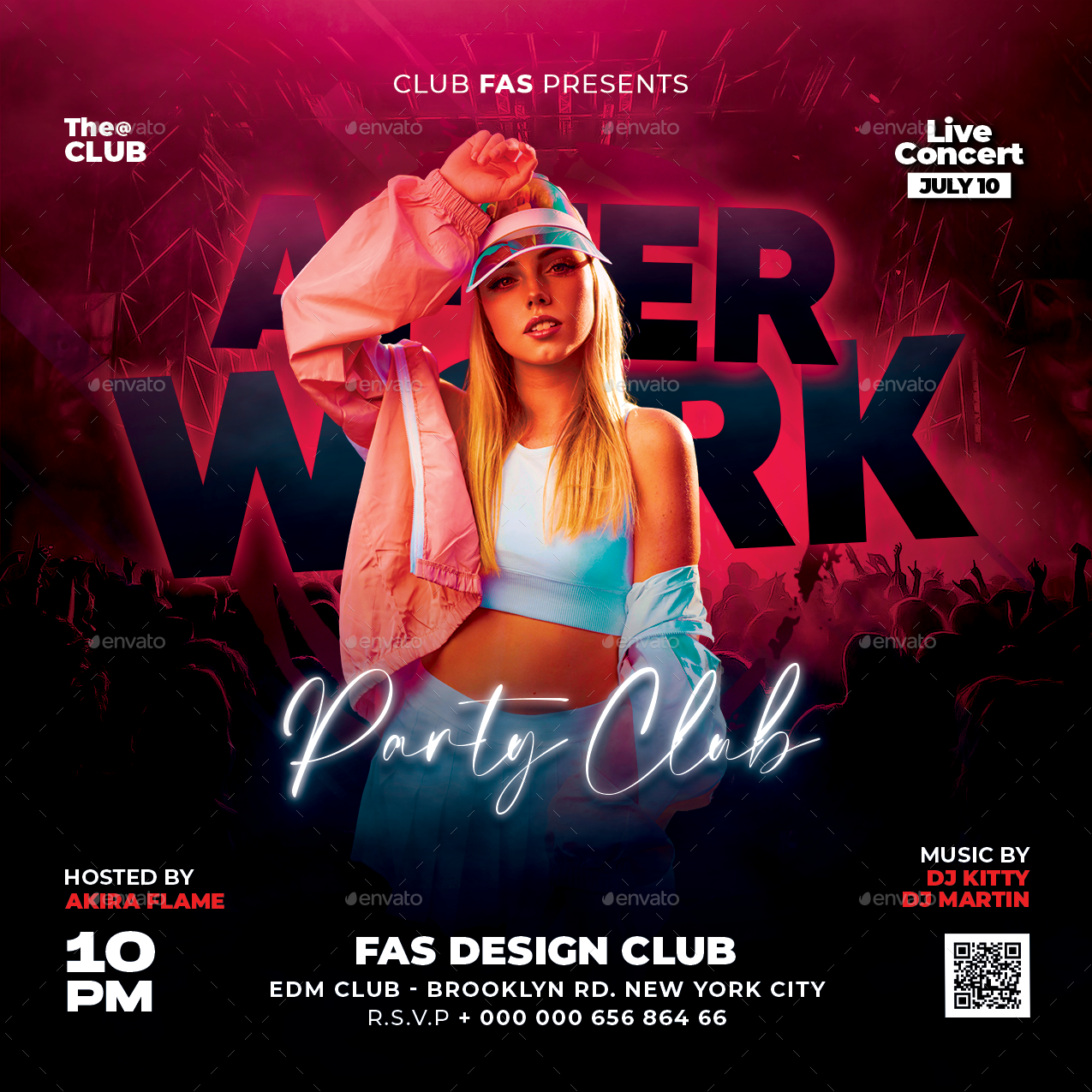 Night Party Flyer, Print Templates | GraphicRiver