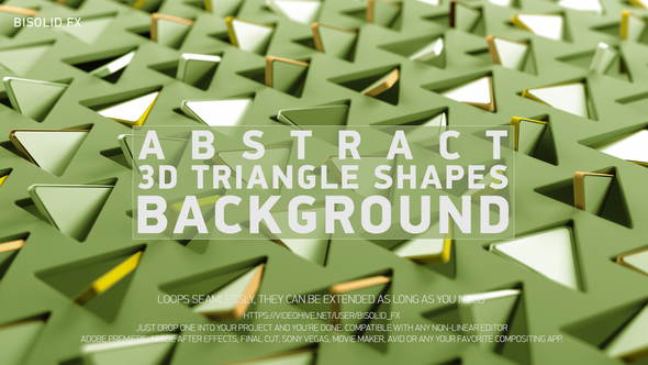 Abstract 3d Triangle Shapes Background, Motion Graphics | VideoHive