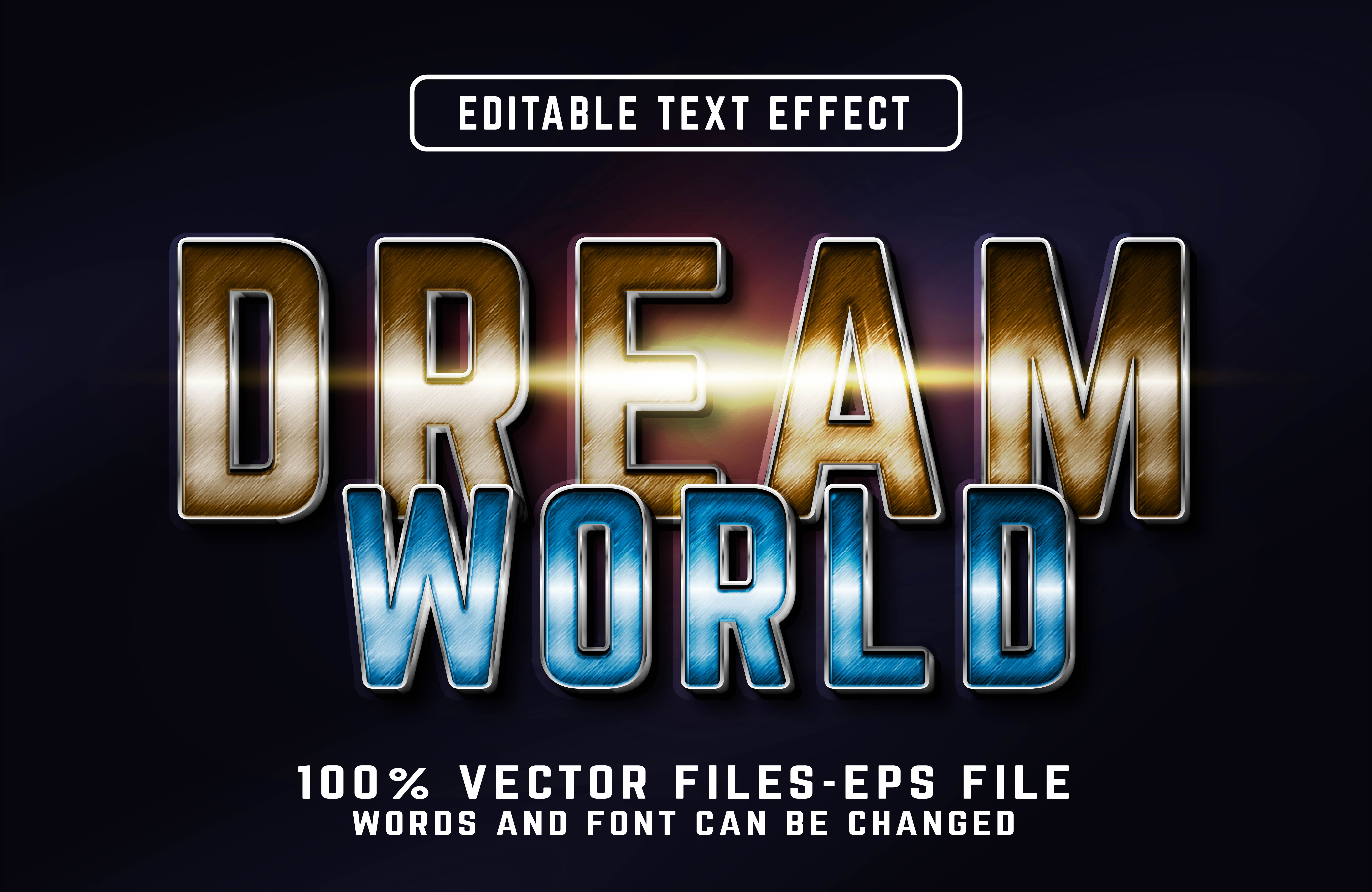 3D Metallic Text Effects for Illustration, Add-ons | GraphicRiver