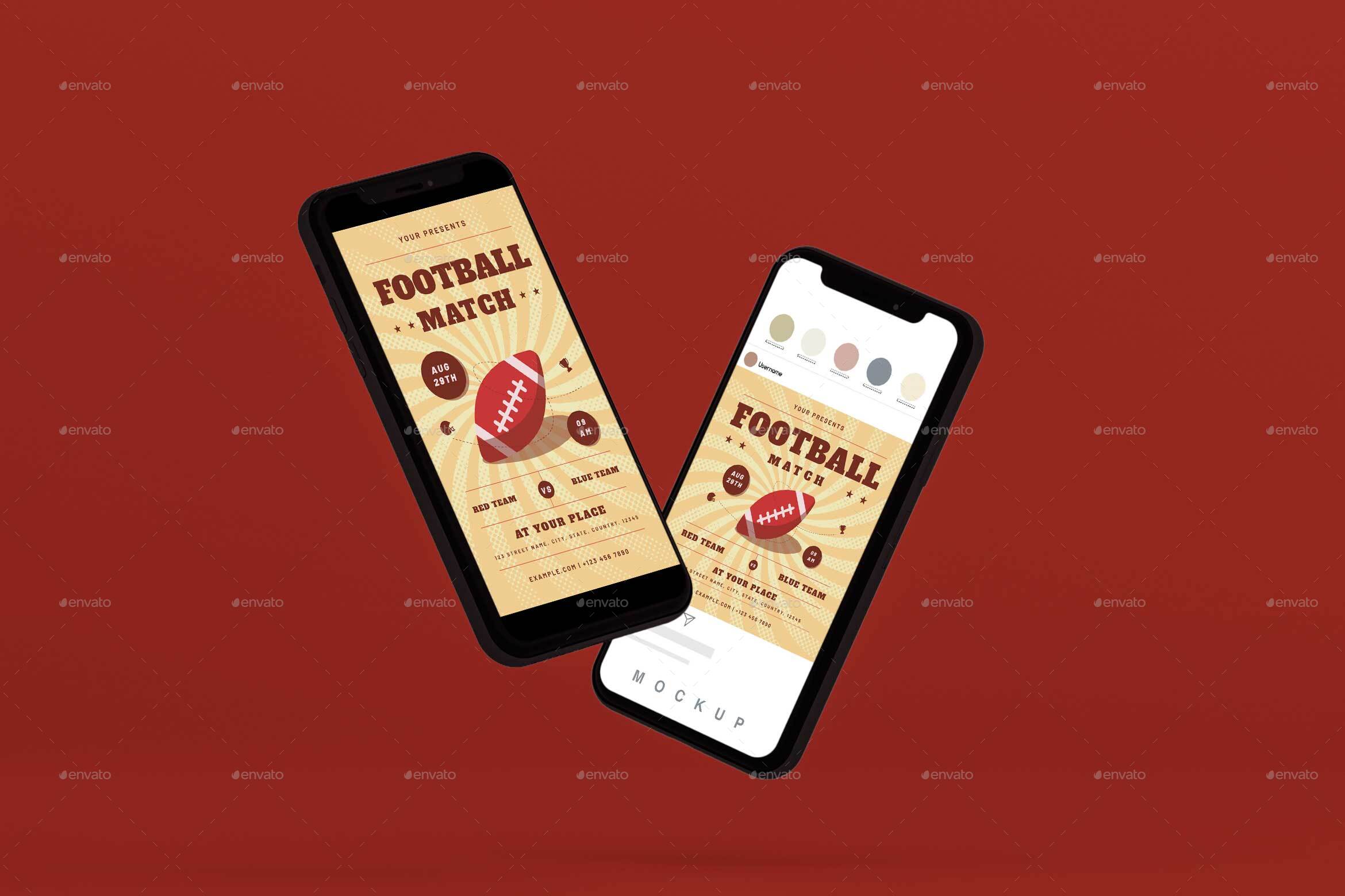 Football Match Flyer Set, Print Templates | GraphicRiver