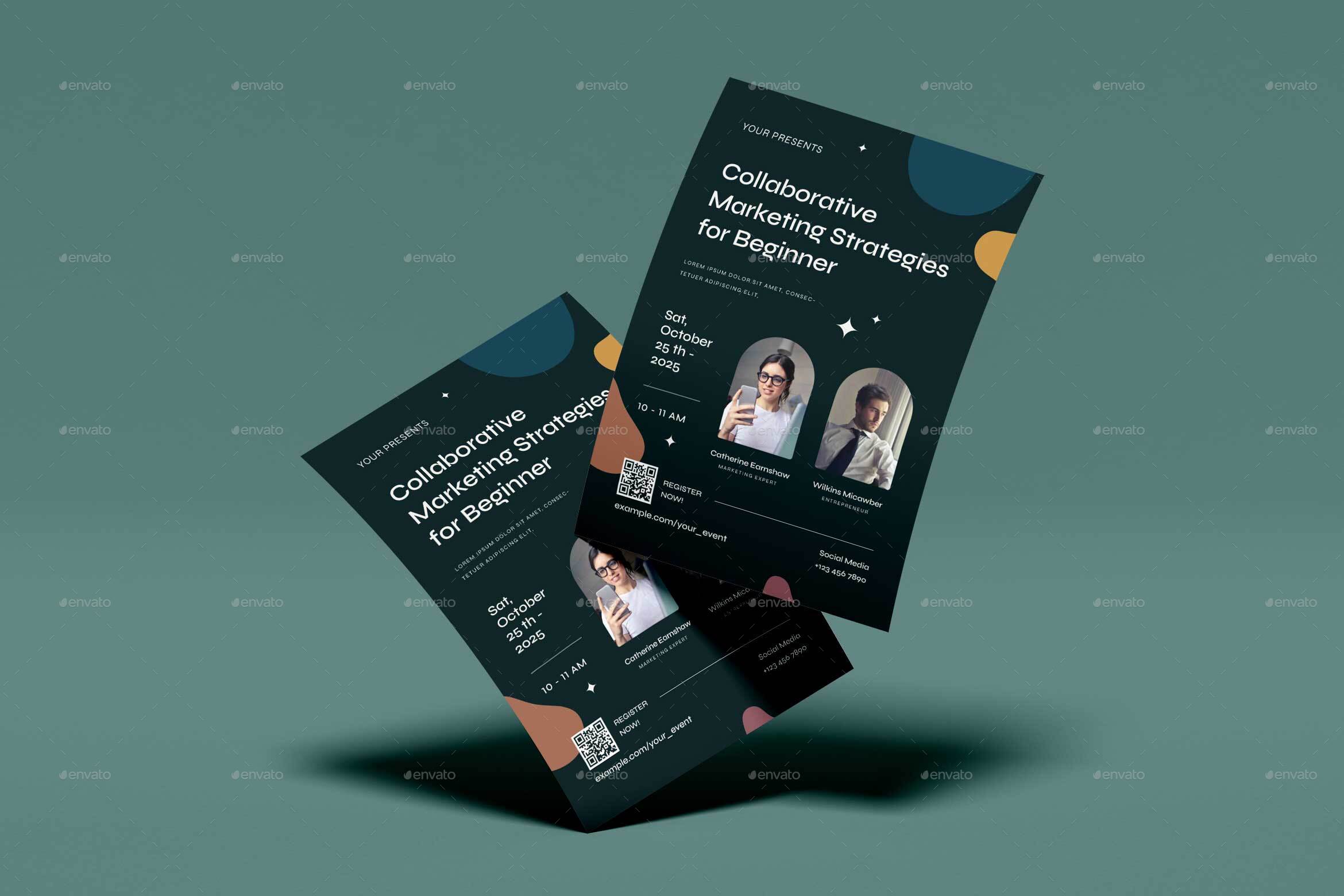 Online Business Conference Flyer Set, Print Templates | GraphicRiver