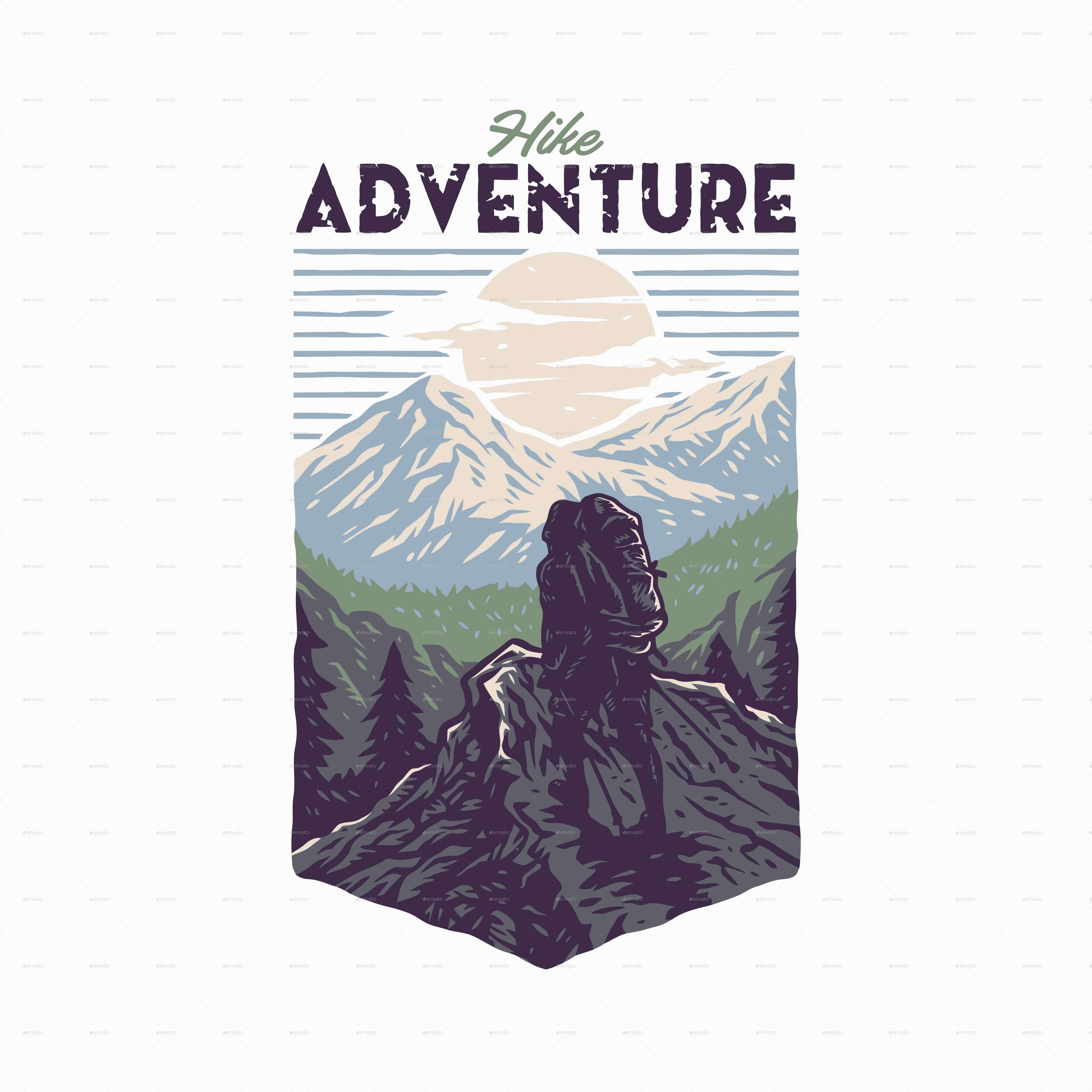 Hike Adventure, Vectors | GraphicRiver