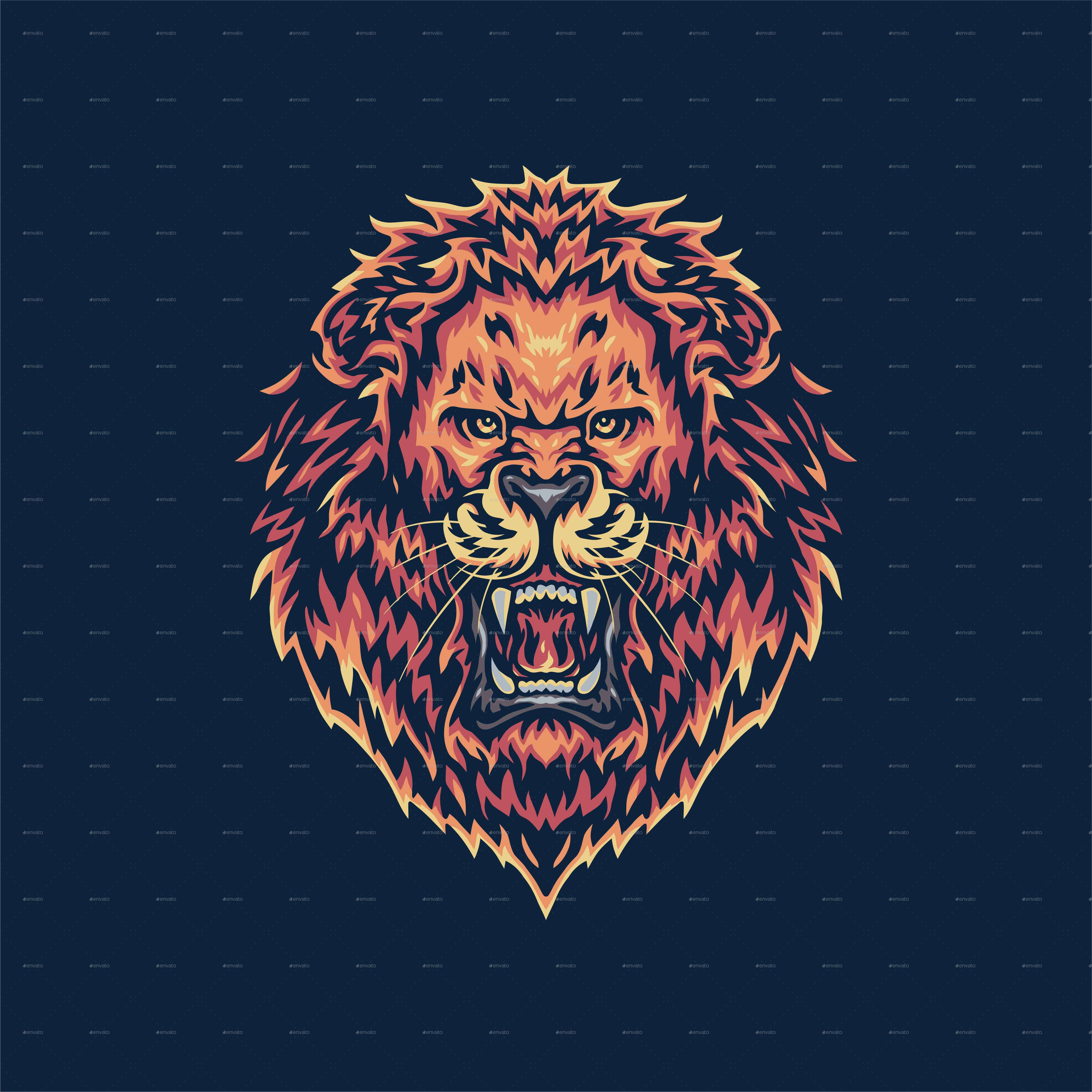 Head of Lion, Vectors | GraphicRiver