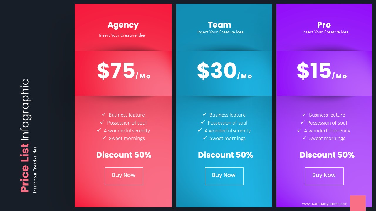 Price Table Google Slides, Presentation Templates | GraphicRiver