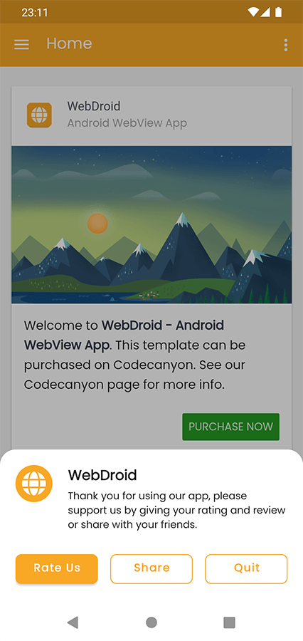 WebDroid - Android WebView App by solodroid | CodeCanyon