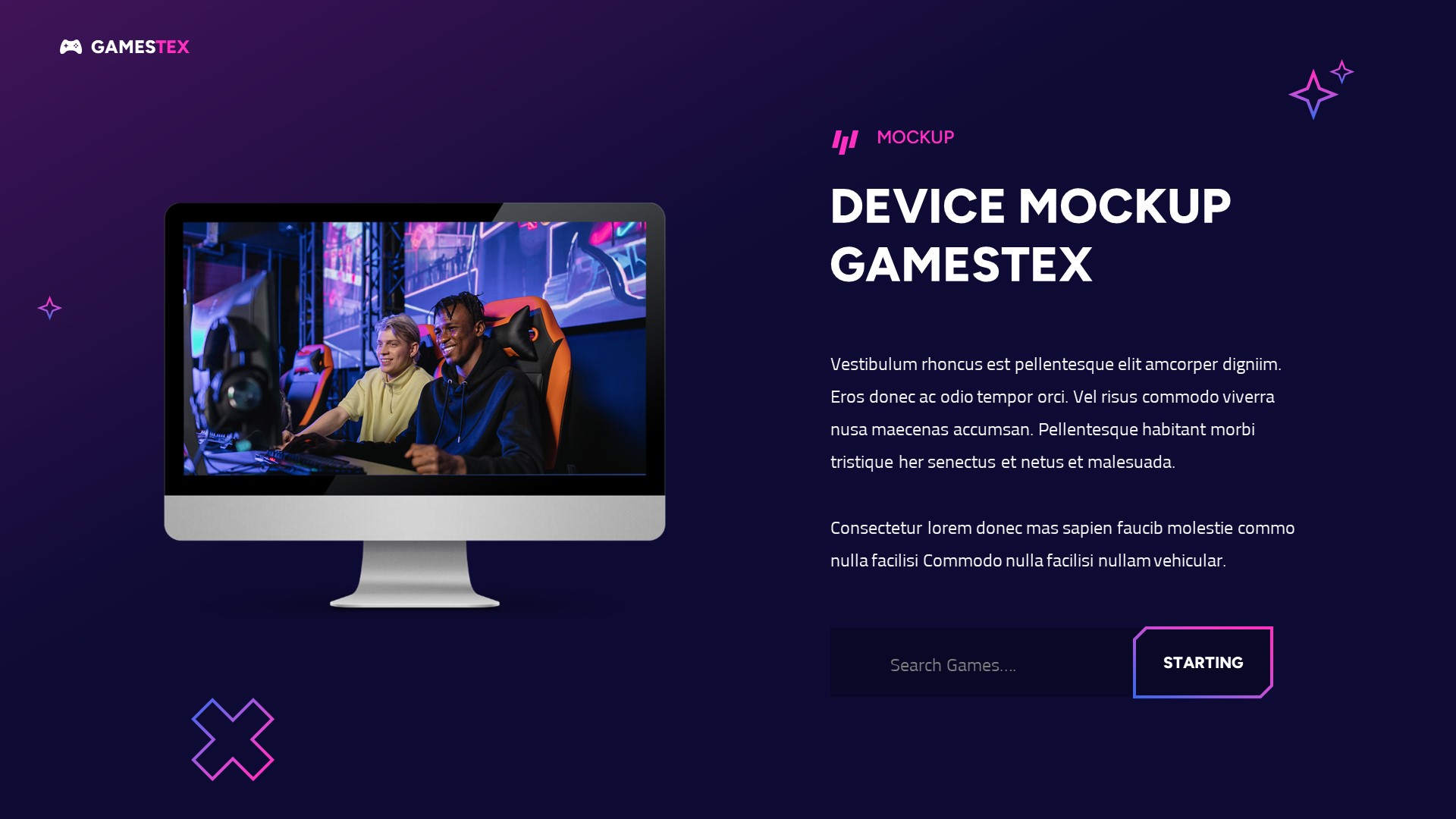 Gamestex - Esport & Gaming PowerPoint Template, Presentation Templates