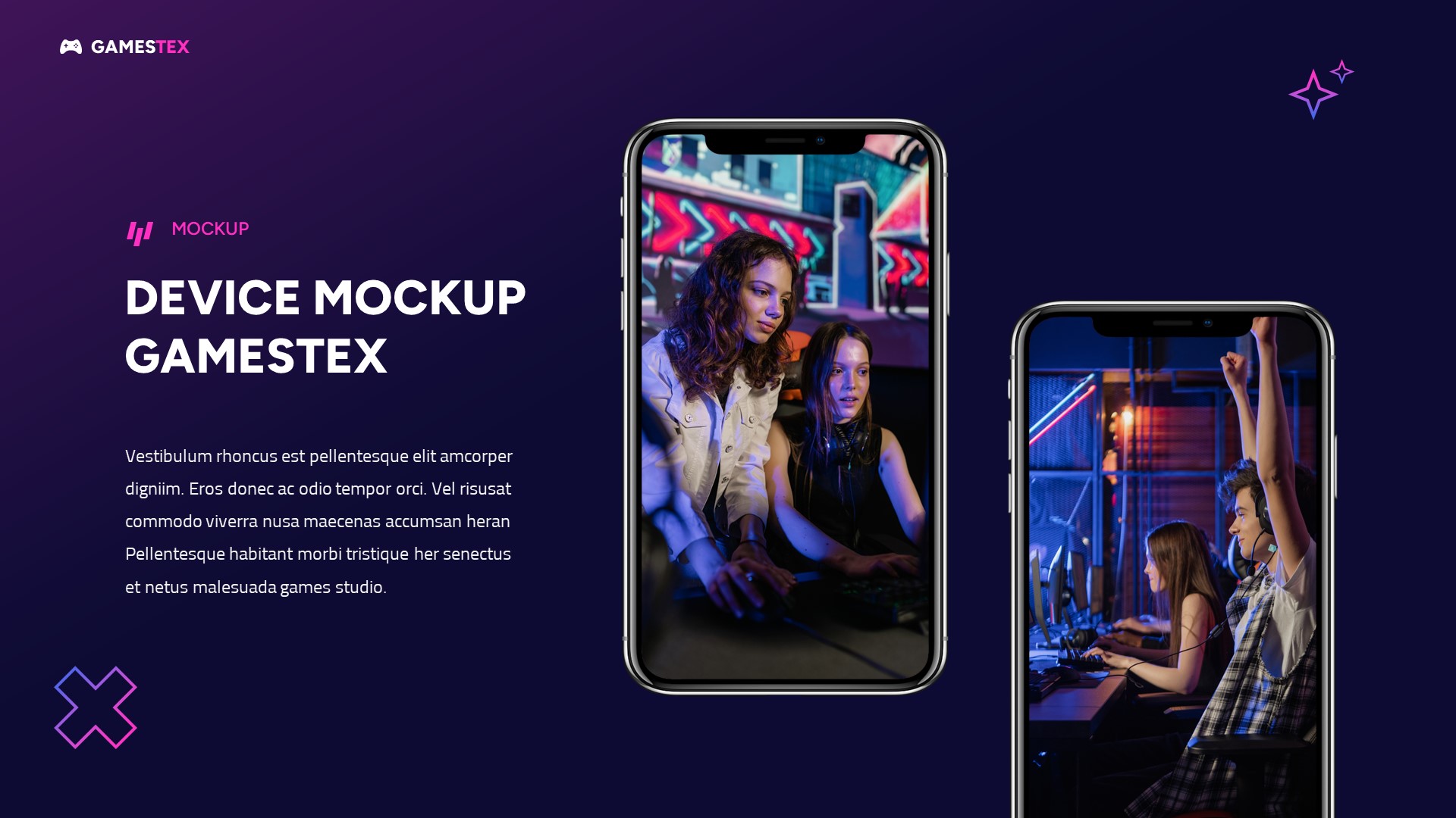 Gamestex - Esport & Gaming PowerPoint Template, Presentation Templates