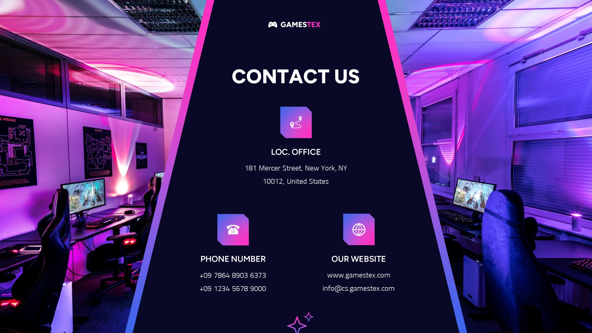 Gamestex - Esport & Gaming PowerPoint Template, Presentation Templates