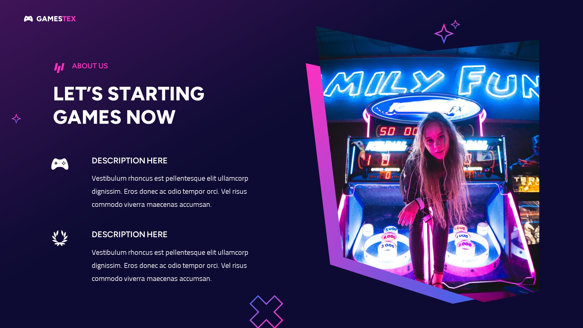 Gamestex - Esport & Gaming PowerPoint Template, Presentation Templates
