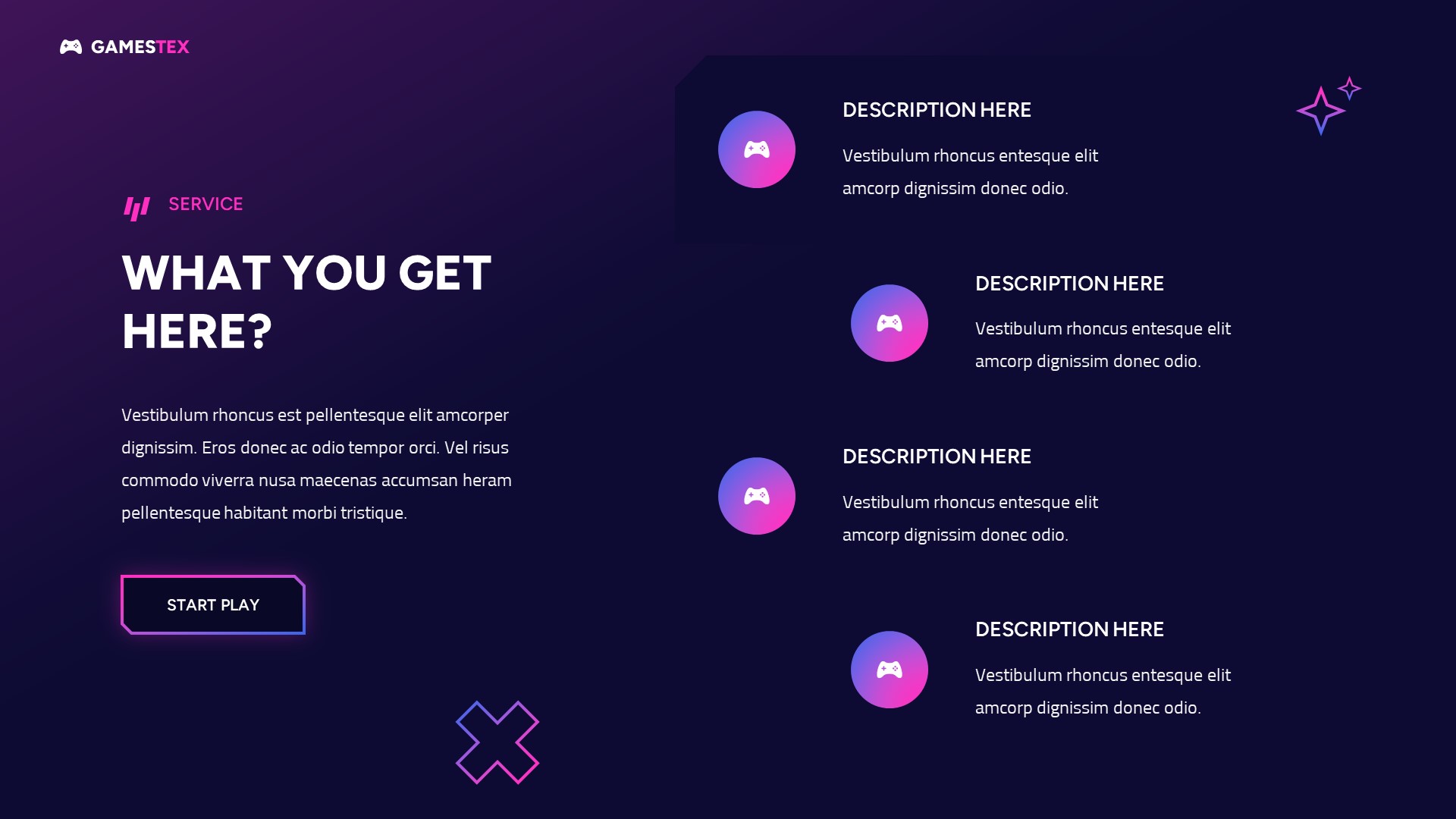 Gamestex - Esport & Gaming Google Slides Template, Presentation Templates