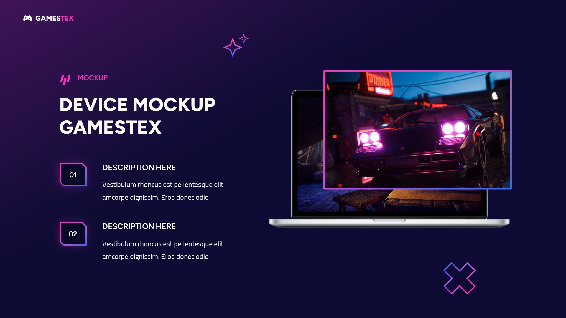 Gamestex - Esport & Gaming Google Slides Template, Presentation Templates