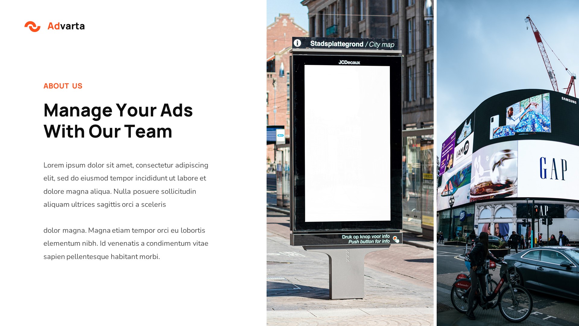 Advarta - Advertising Marketing PowerPoint Template, Presentation Templates