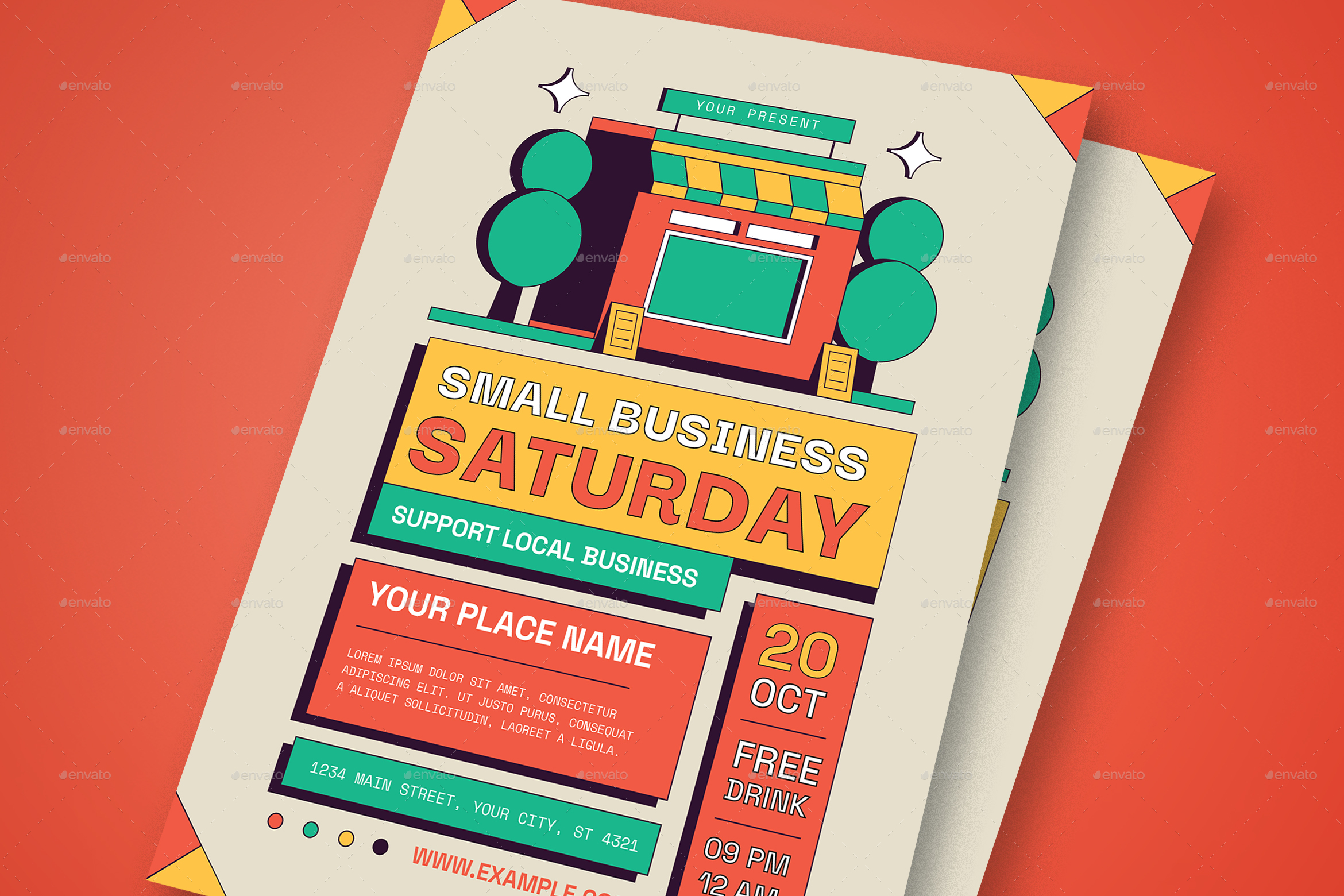 Small Business Saturday Flyer Set, Print Templates | GraphicRiver