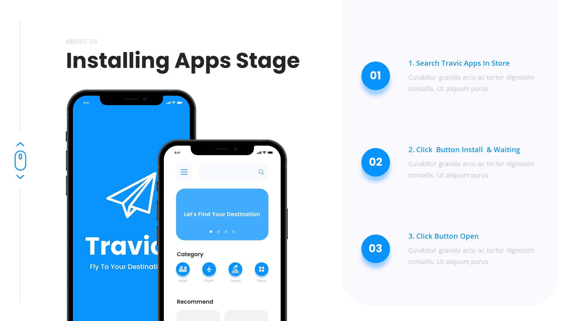 Travic - Travel Agency Mobile App Google Slides Template, Presentation ...