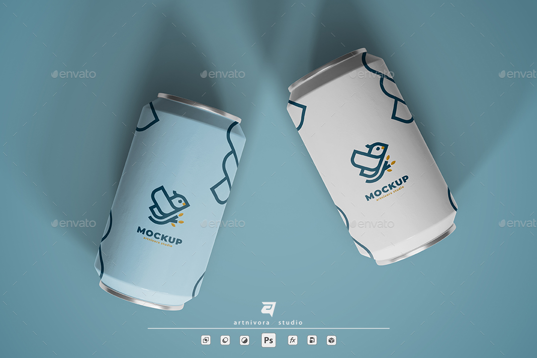 Bundle Can Mockups Template 1, Graphics | GraphicRiver