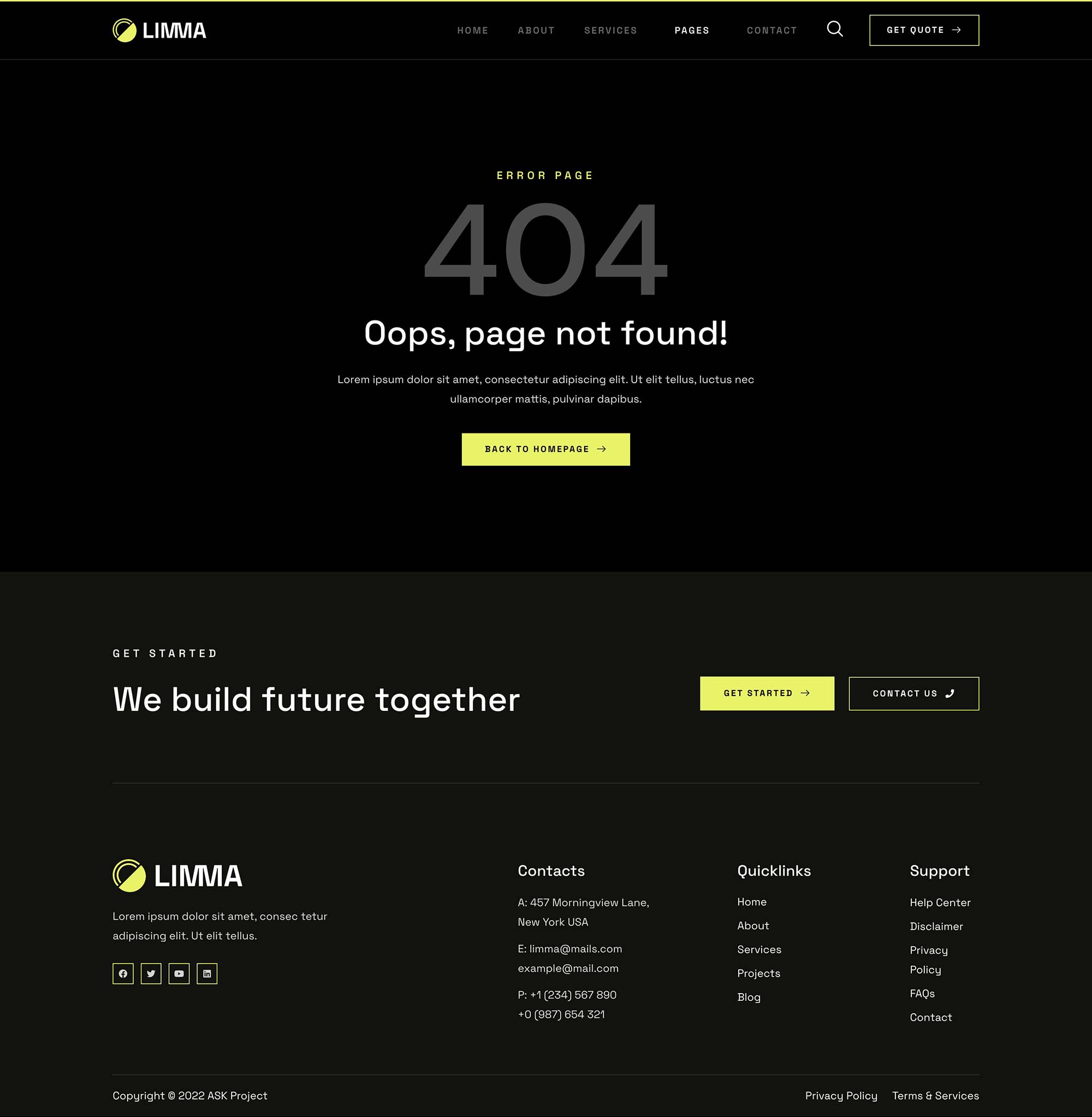Limma - IT Solutions & Services Company Elementor Template Kit by ...