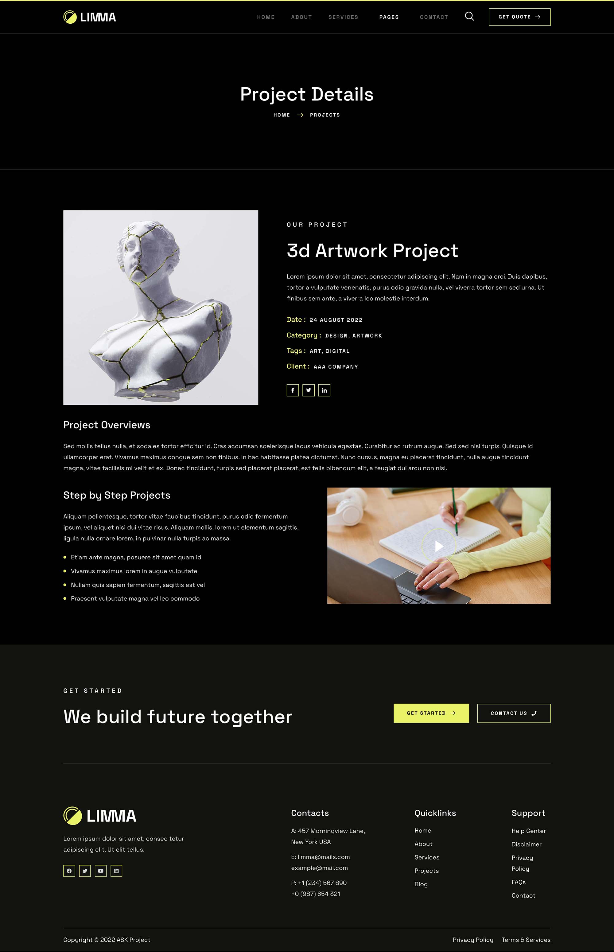 Limma - IT Solutions & Services Company Elementor Template Kit by ...