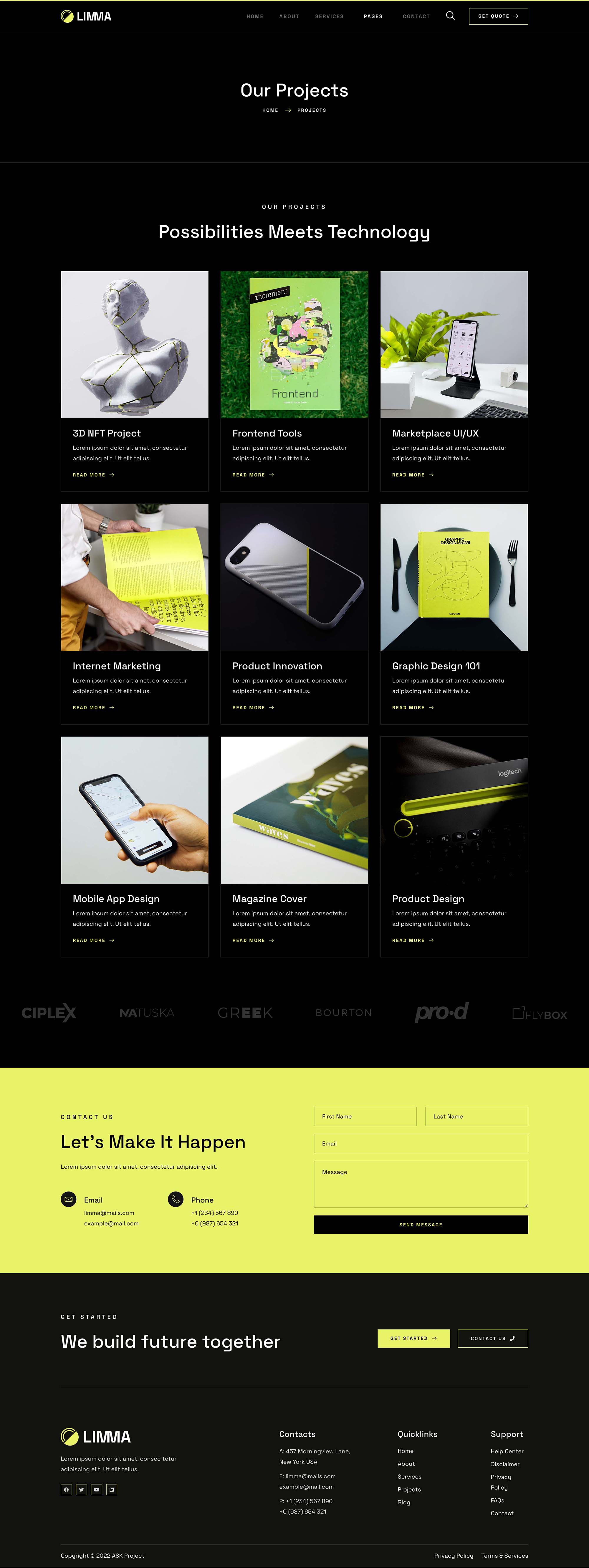 Limma - IT Solutions & Services Company Elementor Template Kit by ...