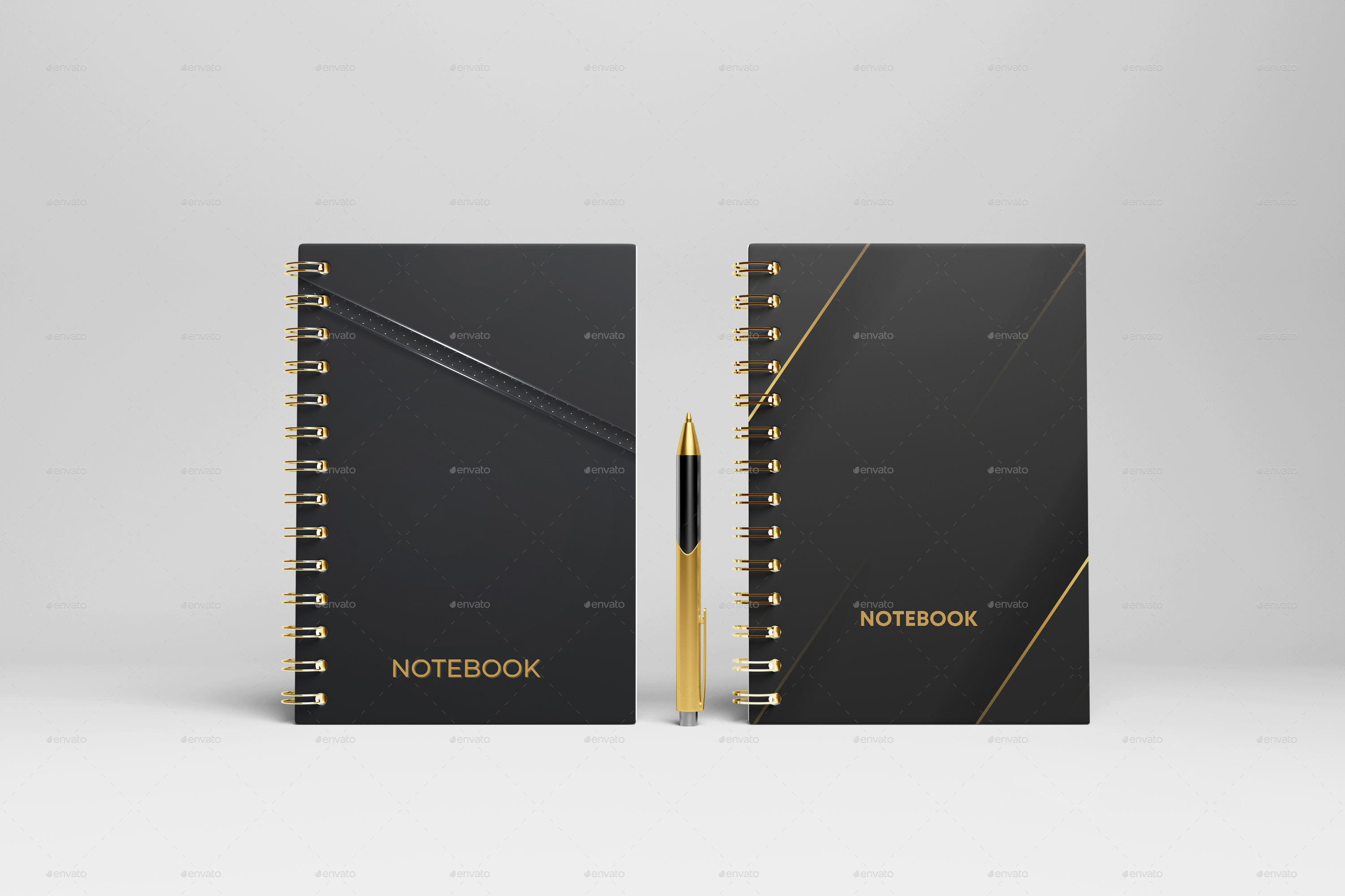 Spiral Book Mockup, Graphics | GraphicRiver