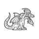 Zmei Gorynich Three Headed Dragon Sketch Vector, Vectors | GraphicRiver
