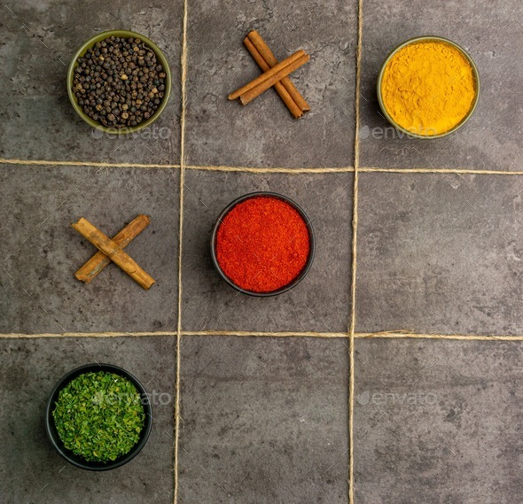 Various spices with a unique Bingo concept Stock Photo by poetique_id