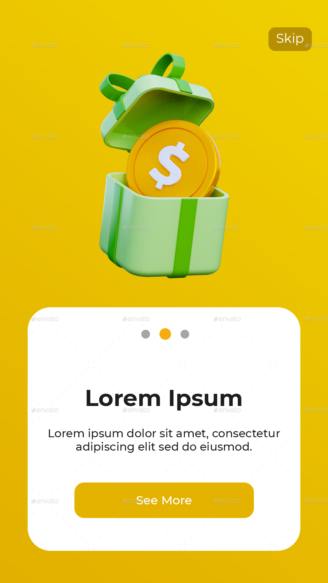 3d Cash Money Icon, Graphics | GraphicRiver