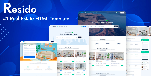 Resido - Real Estate HTML Template by themezhub | ThemeForest