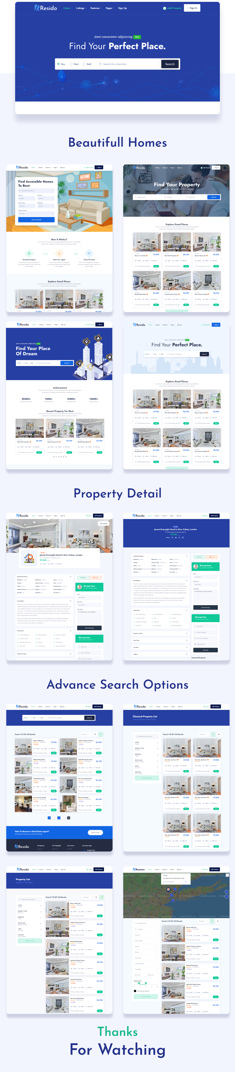 Resido - Real Estate HTML Template by themezhub | ThemeForest