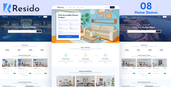 Resido - Real Estate HTML Template by themezhub | ThemeForest
