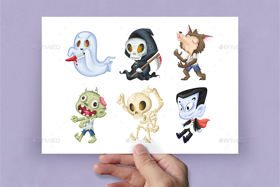 Halloween Characters PNG Clipart, Graphics | GraphicRiver