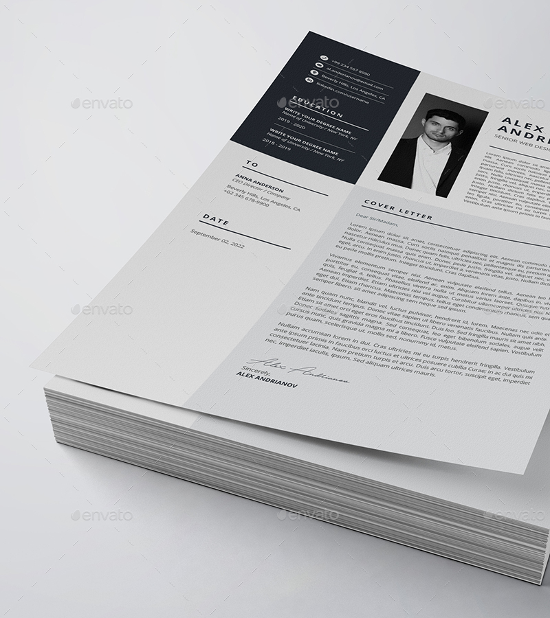 Clean Resume/CV, Print Templates | GraphicRiver