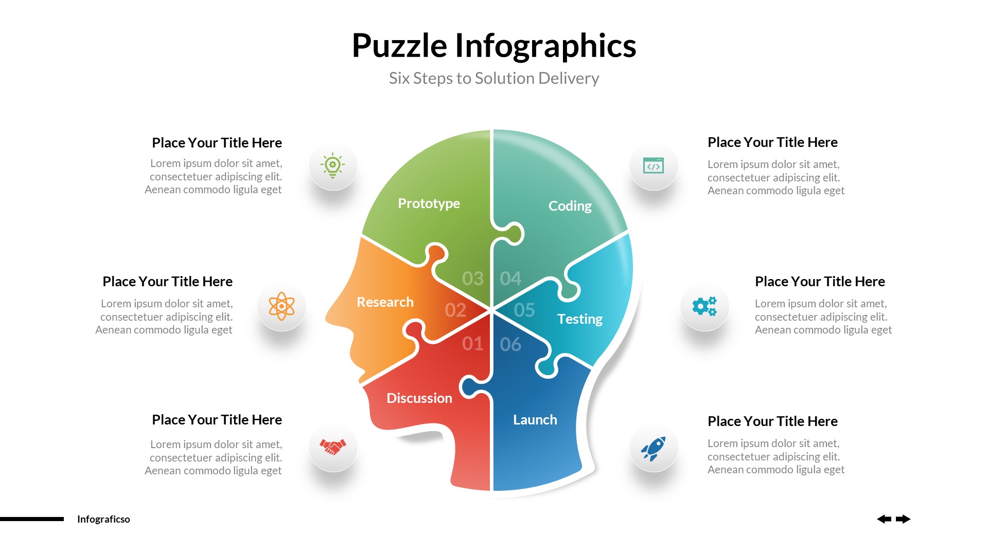 Business Puzzles Infographics PowerPoint Template by graficso ...