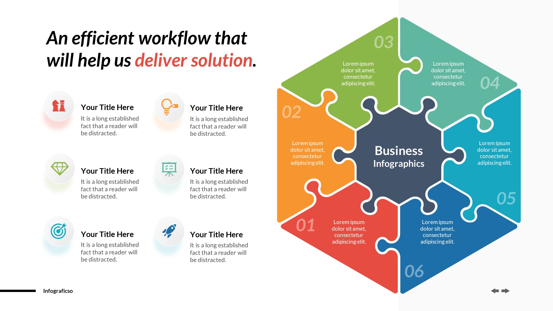 Business Puzzles Infographics PowerPoint Template by graficso ...