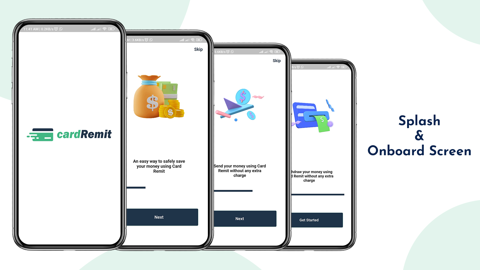 cardRemit - Virtual Prepaid Card and Remittance Platform Flutter App by AppDevsX