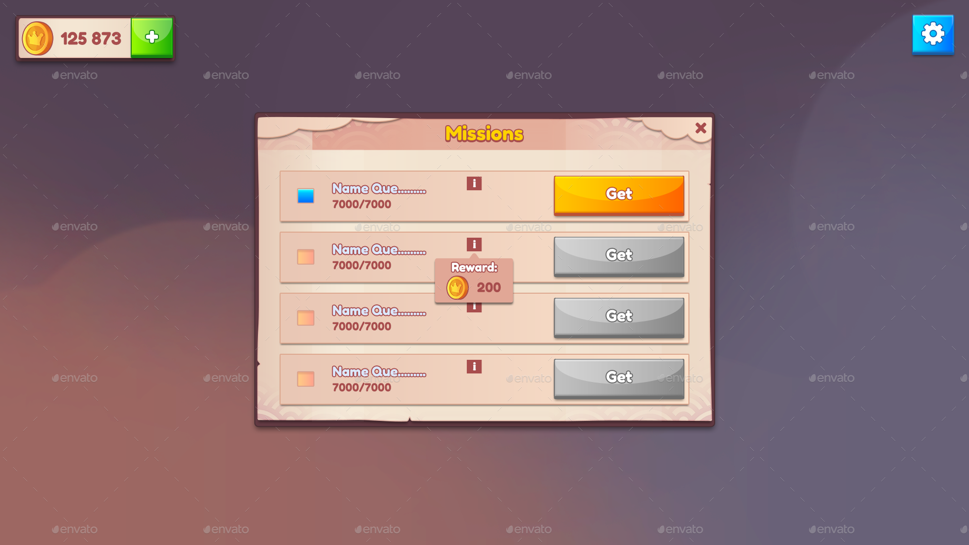 Paper GUI pack, Game Assets | GraphicRiver