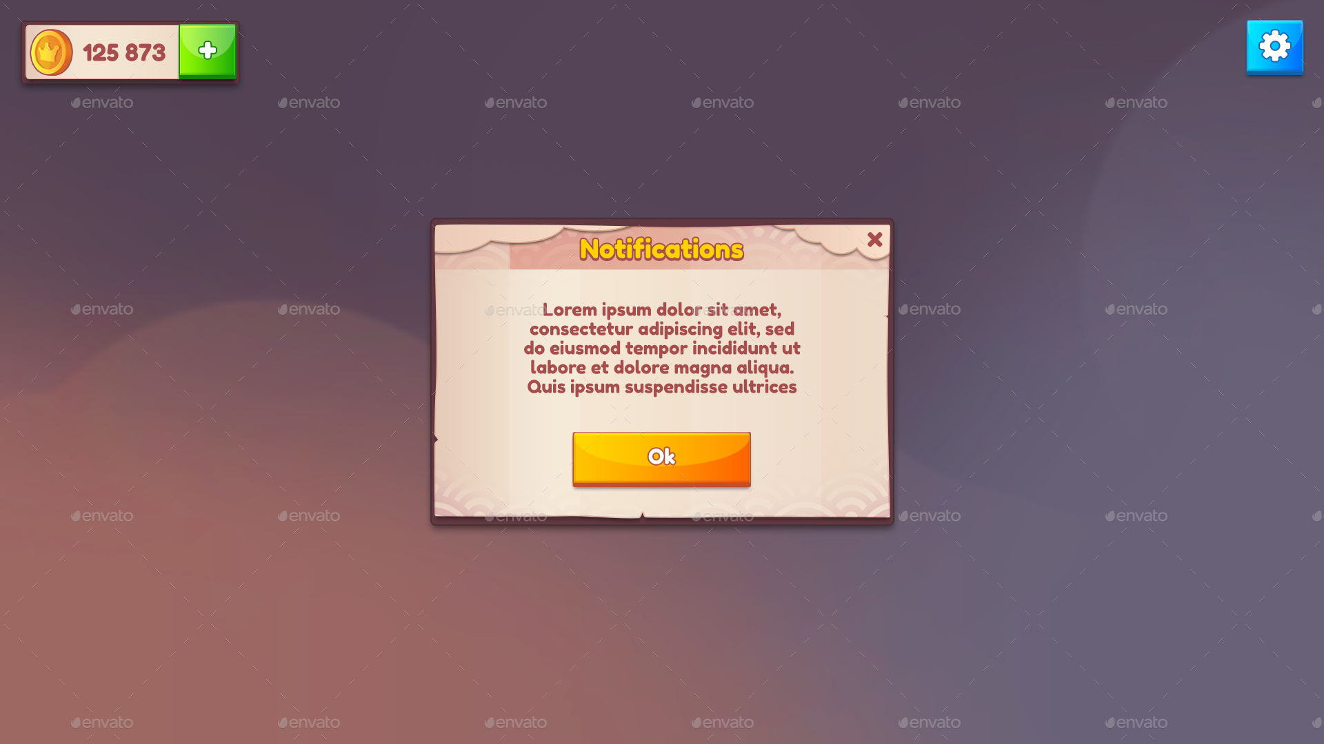 Paper GUI pack, Game Assets | GraphicRiver