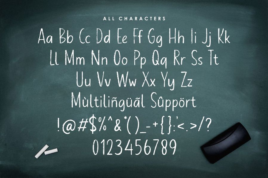 Planet Chalky A Handwritten Chalk Font, Fonts | GraphicRiver