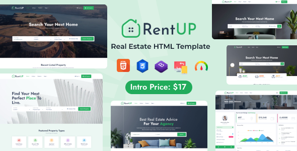 RentUp - Real Estate HTML Template by themezhub | ThemeForest