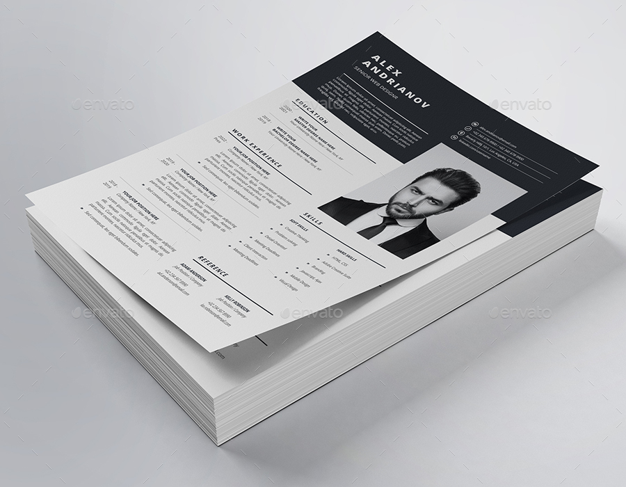 Resume/CV, Print Templates | GraphicRiver