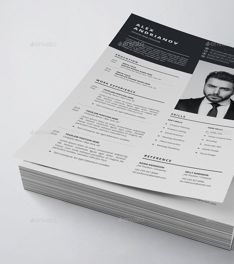 Resume/CV, Print Templates | GraphicRiver