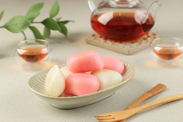 Baramtteok Songpyeon Korean Chuseok Food Stock Photo by ikadapurhangus