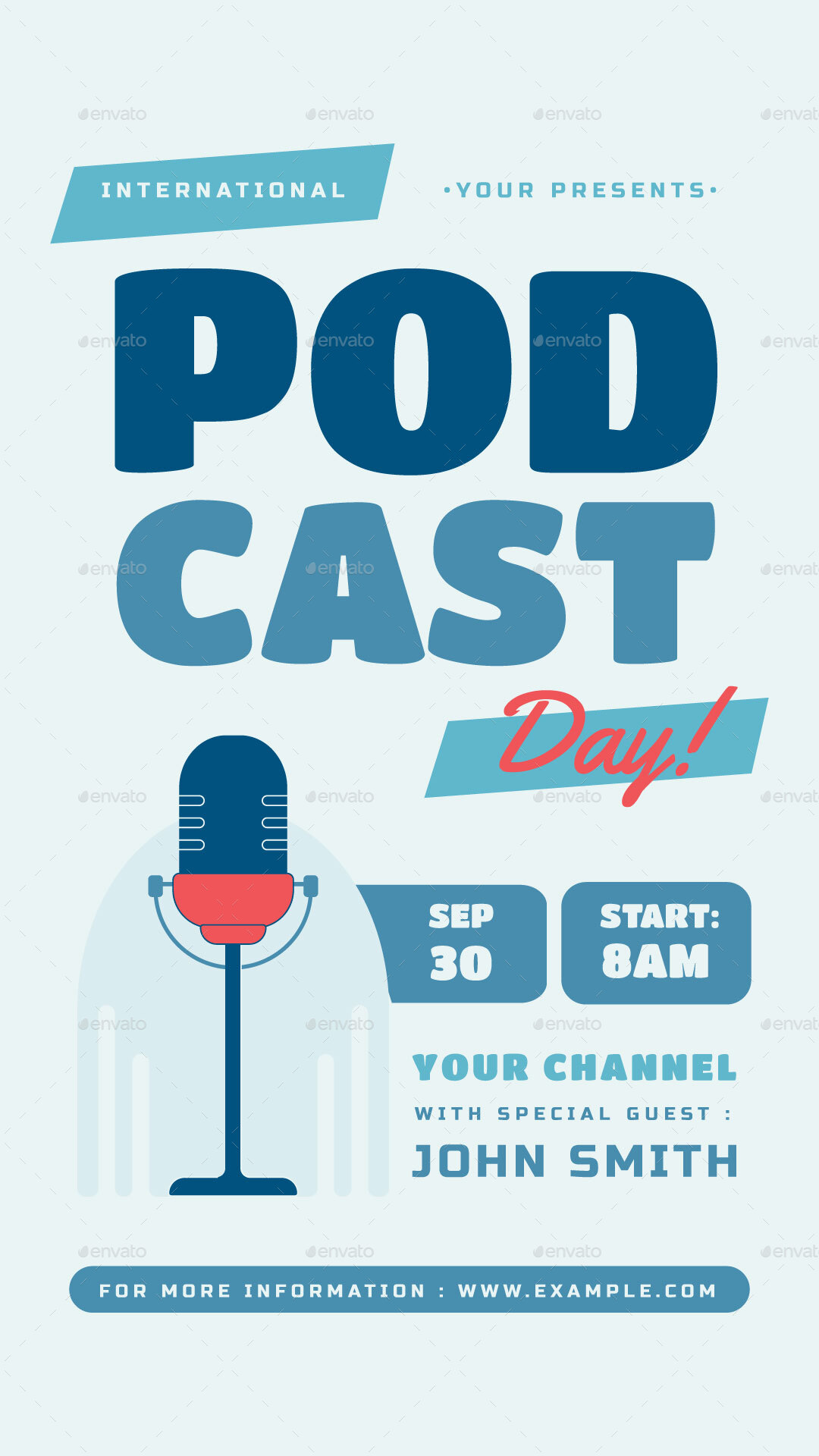 International Podcast Day Flyer Set Template by seirinartwork ...