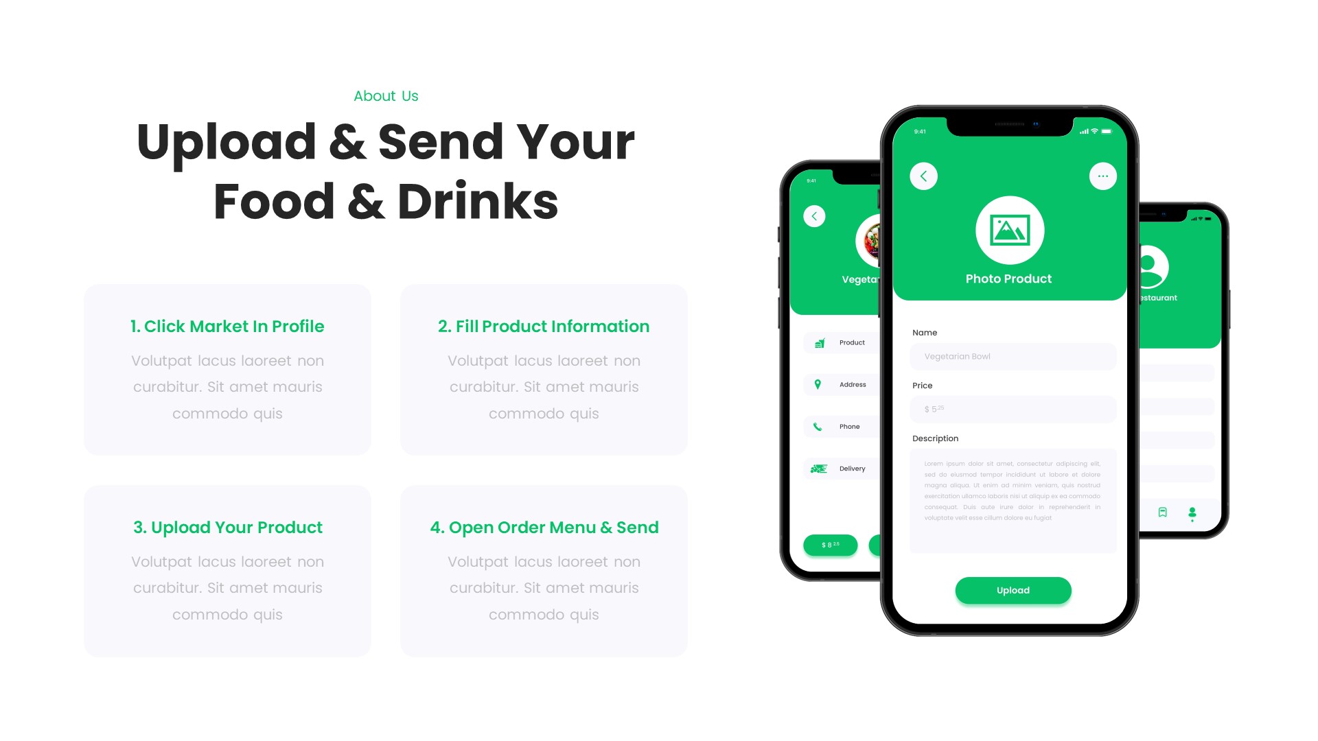 Byfood - Food Delivery Mobile App & SAAS PowerPoint Template ...