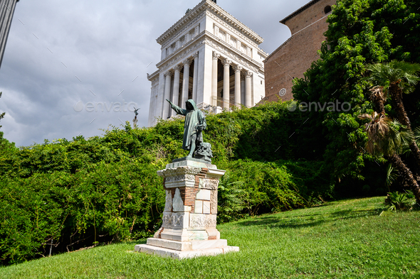 Capitolium Hill, Piazza del Campidoglio in Rome, Italy. Rome ...