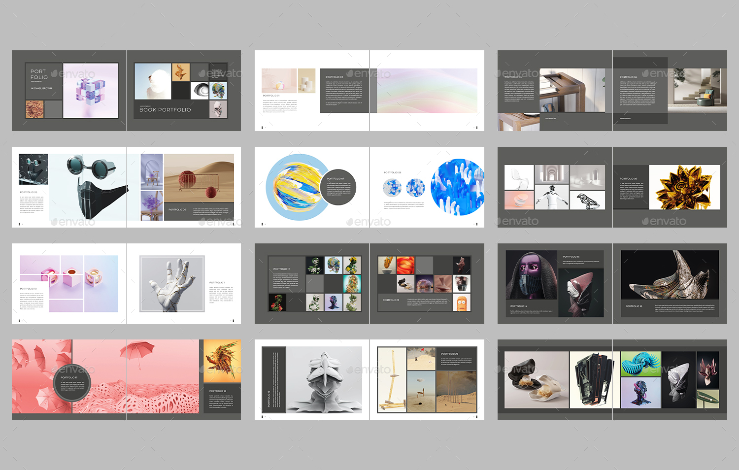 Book Portfolio, Print Templates | GraphicRiver