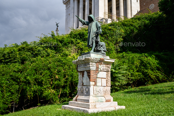 Capitolium Hill, Piazza del Campidoglio in Rome, Italy. Rome ...