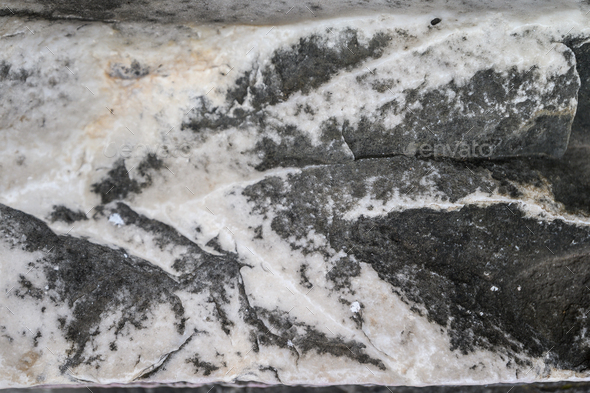 the texture of ancient granite, high-quality texture. Italy, Rome Stock ...